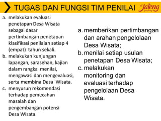 0913 tatacara penetapan desa wisata | PPTX