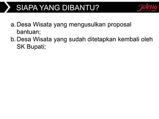 0913 tatacara penetapan desa wisata | PPTX
