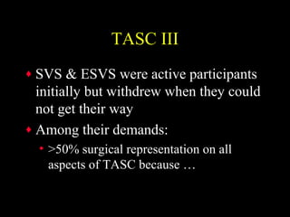 TASC RECOMMENDATIONS | PPT