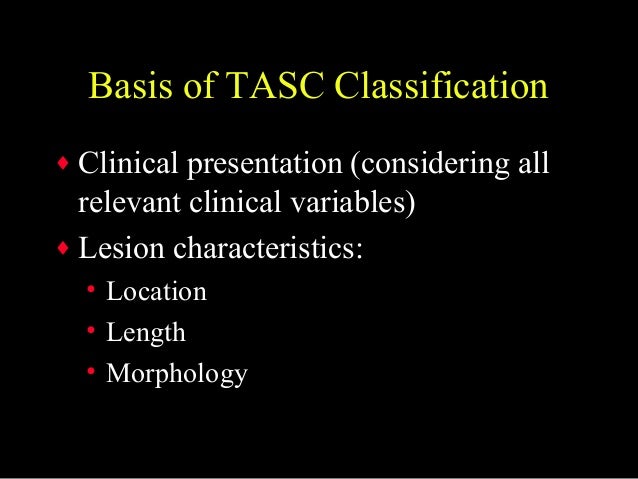 TASC RECOMMENDATIONS