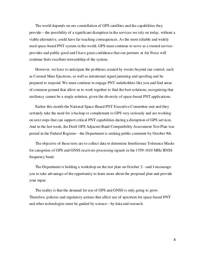 2015 Keynote Speech at the CGSIC Annual Meeting