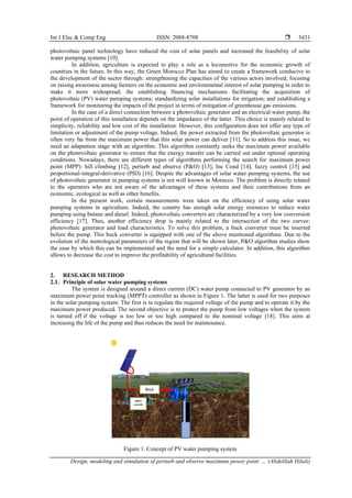 Design, modeling and simulation of perturb and observe maximum power point tracking for a ...