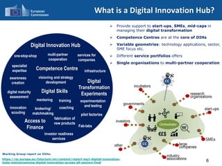 DIGITISING EUROPEAN INDUSTRY: THE ROLE OF DIGITAL INNOVATION HUBS | PPTX