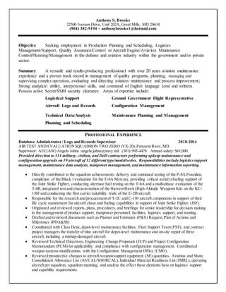 Anthony Brooks Resume Updated | DOCX
