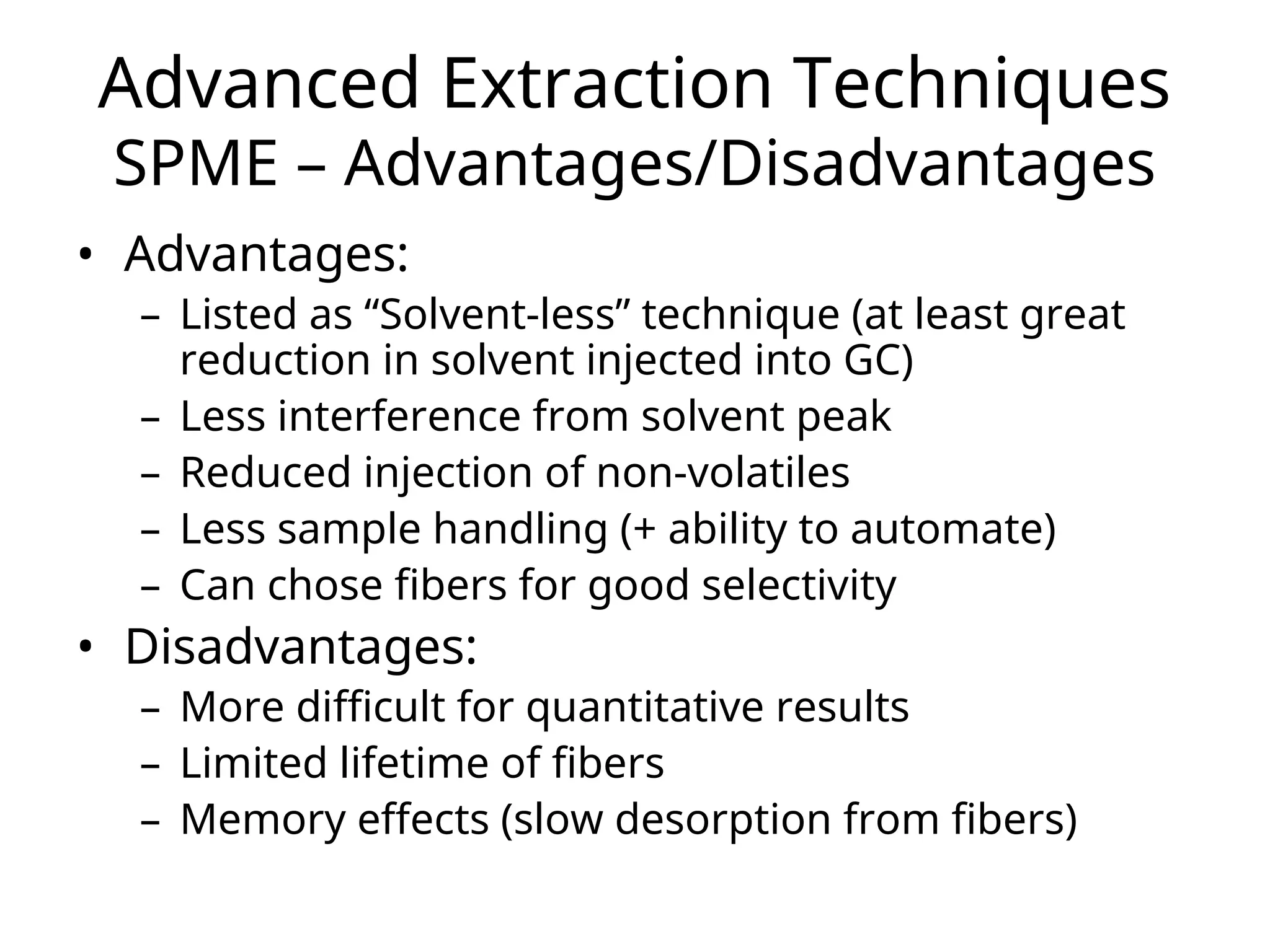 Advanced Extraction Techniques solid phase micro extraction .ppt