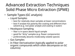 Advanced Extraction Techniques solid phase micro extraction .ppt