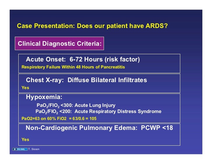 09.17.08(c): Acute Respiratory Distress Syndrome