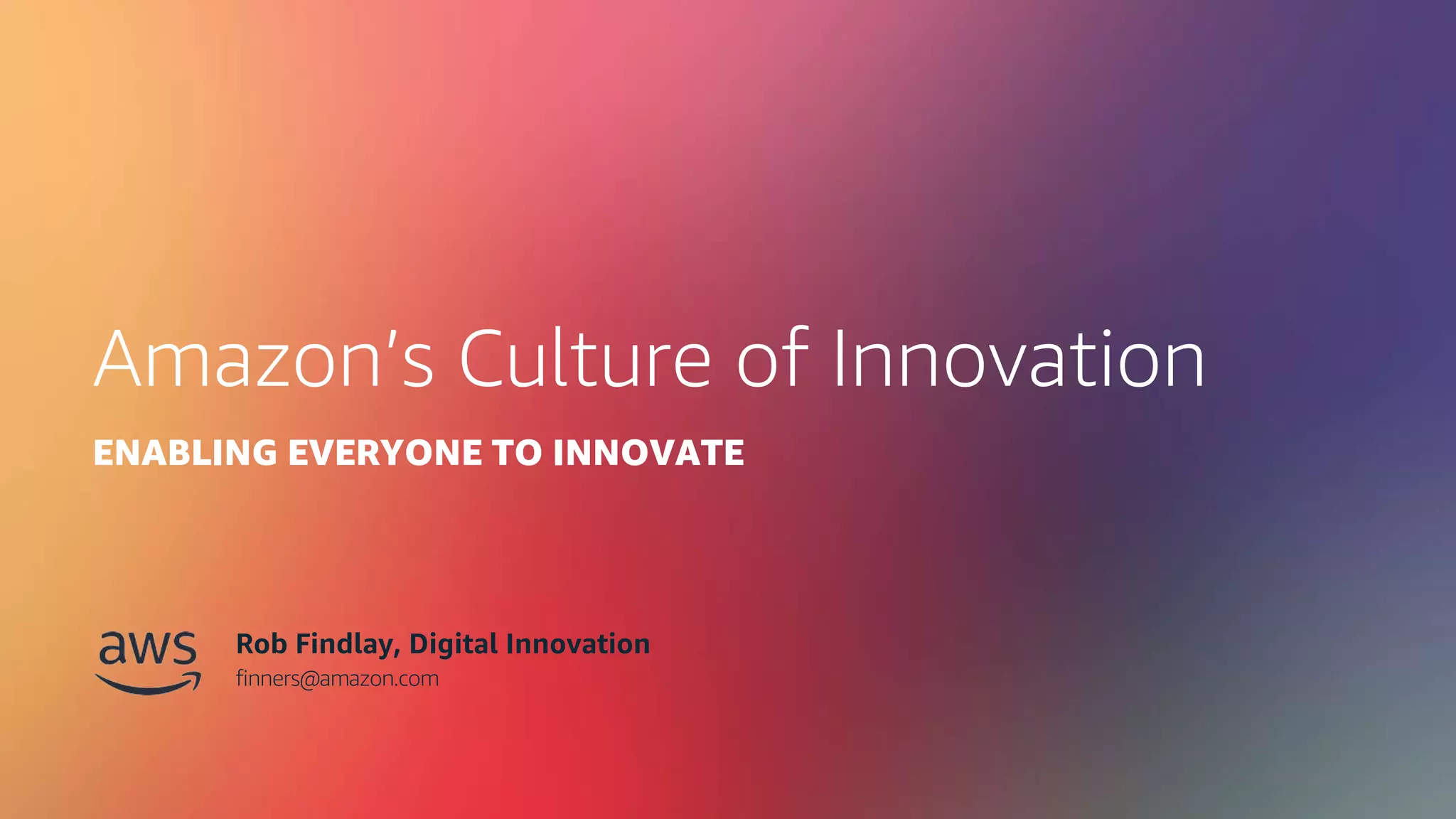 Amazon's Culture of Innovation | PDF