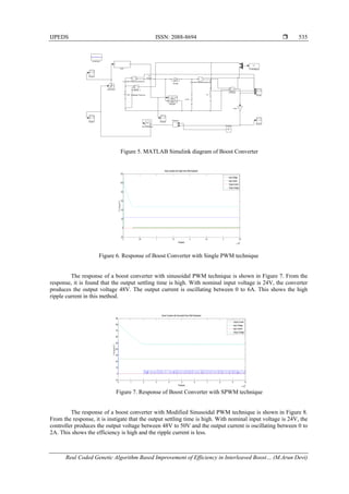 Real Coded Genetic Algorithm Based Improvement of Efficiency in Interleaved Boost Converter ...