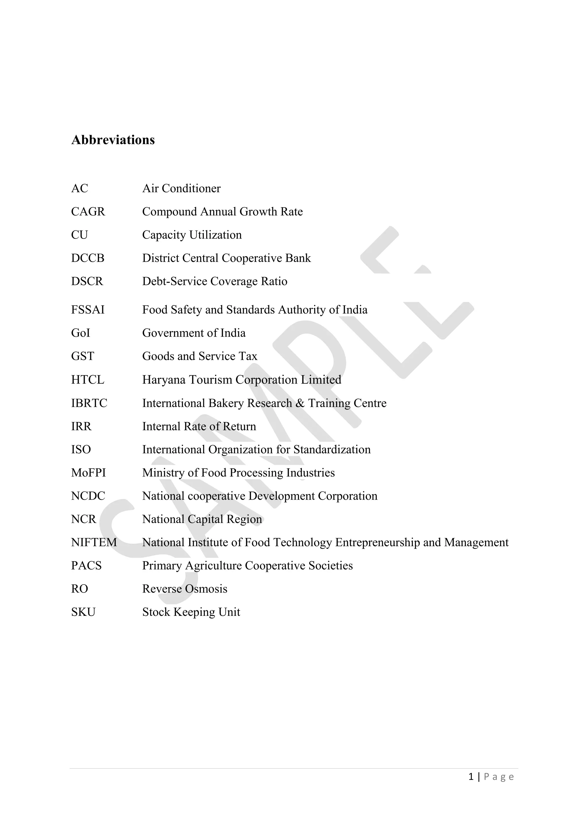 sample dpr bakery-unit | PDF