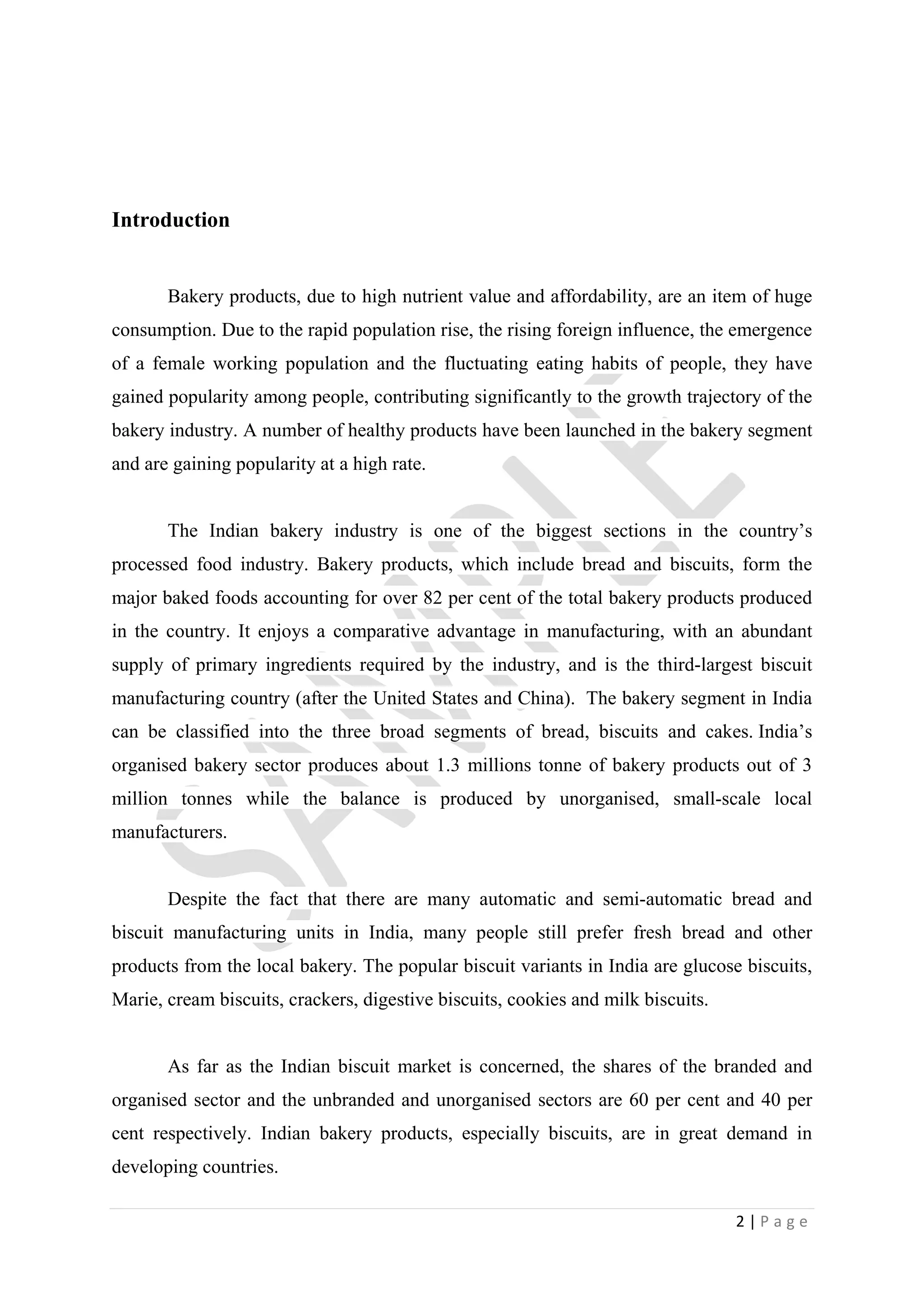 sample dpr bakery-unit | PDF