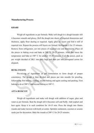 sample dpr bakery-unit | PDF