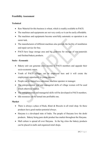 sample dpr bakery-unit | PDF