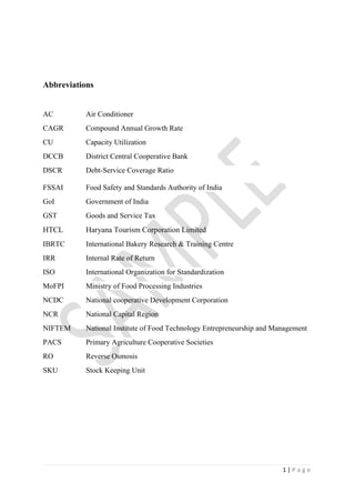 sample dpr bakery-unit | PDF