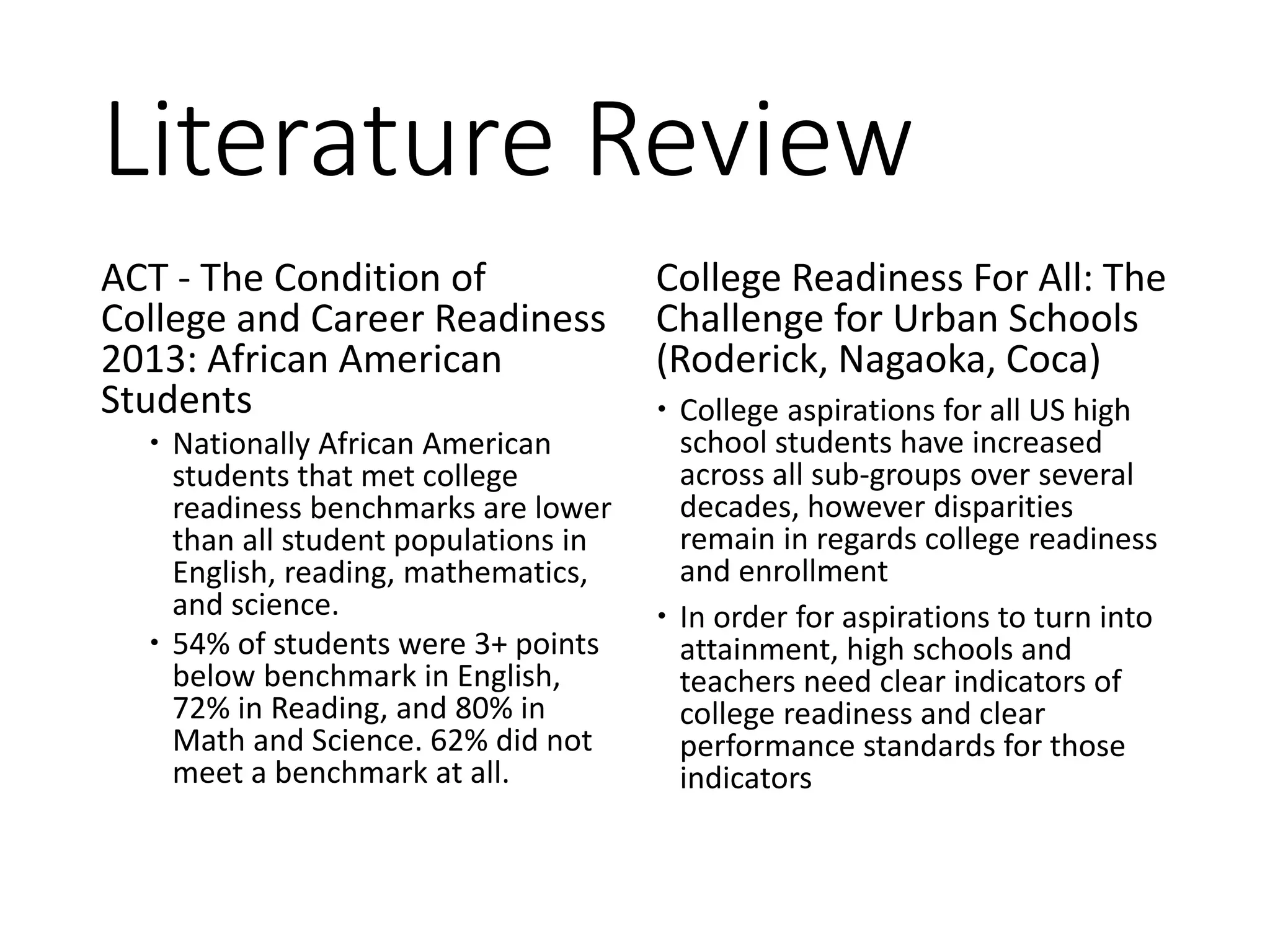 College Readiness for All final | PPT