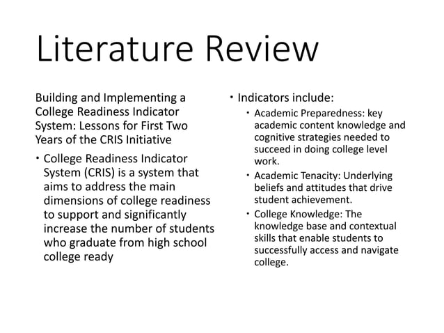 College Readiness for All final | PPT