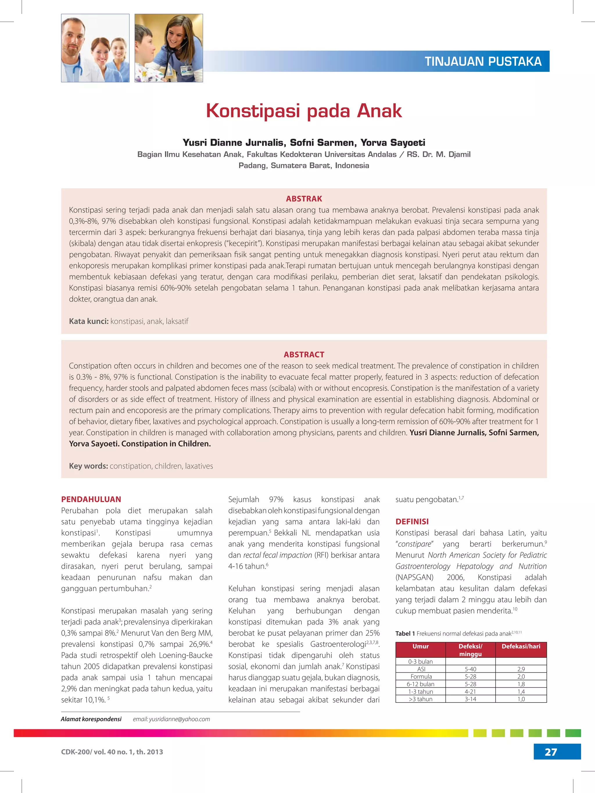 konstipasi anak | PDF