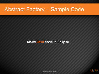 Design Patterns - Factory Method & Abstract Factory | PPT