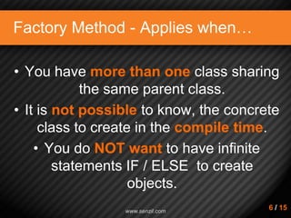 Design Patterns - Factory Method & Abstract Factory | PPT