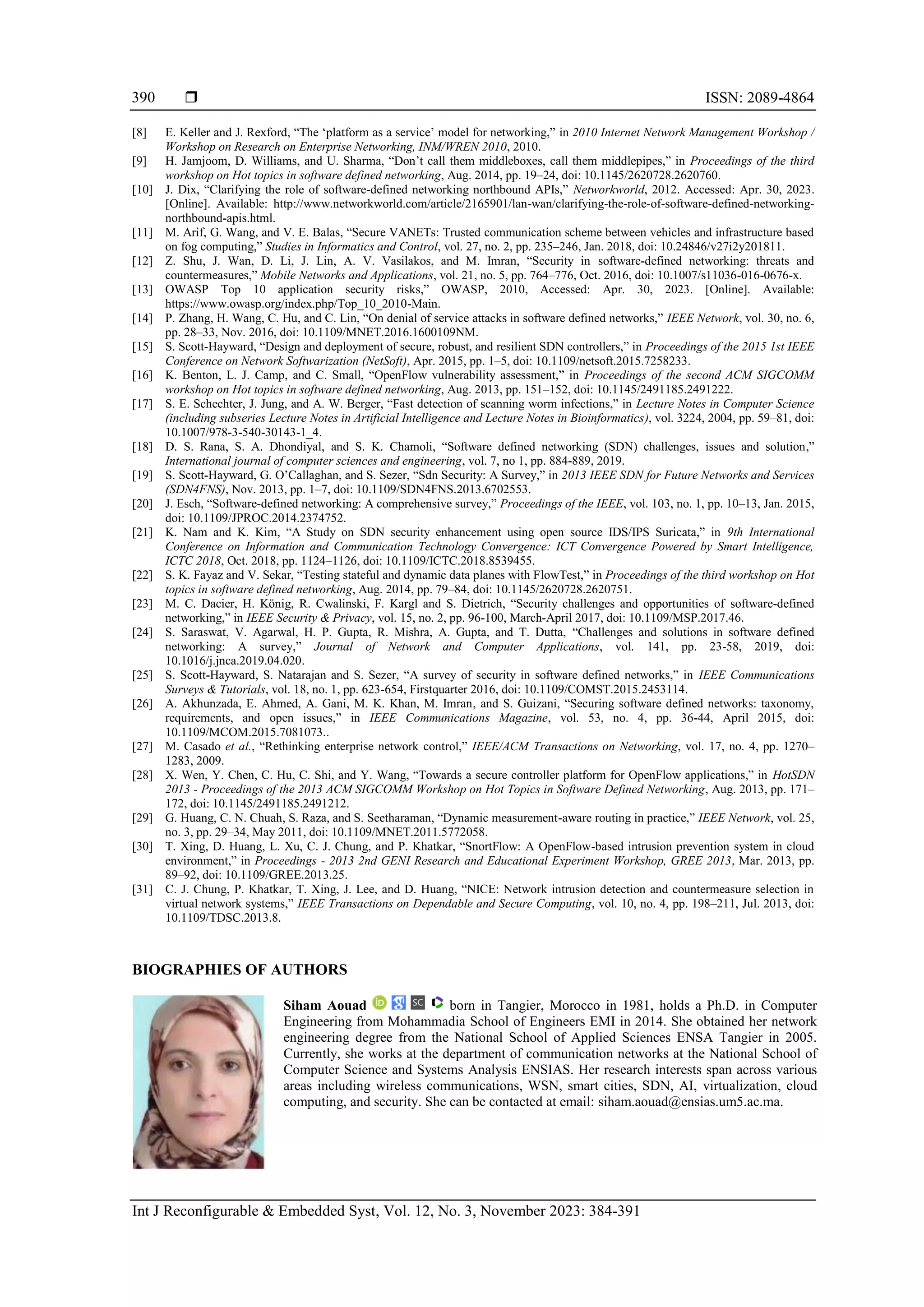 Security of software defined networks: evolution and challenges | PDF