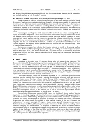 Technology integration and teachers’ competency in the development of 21st-century learning in ...