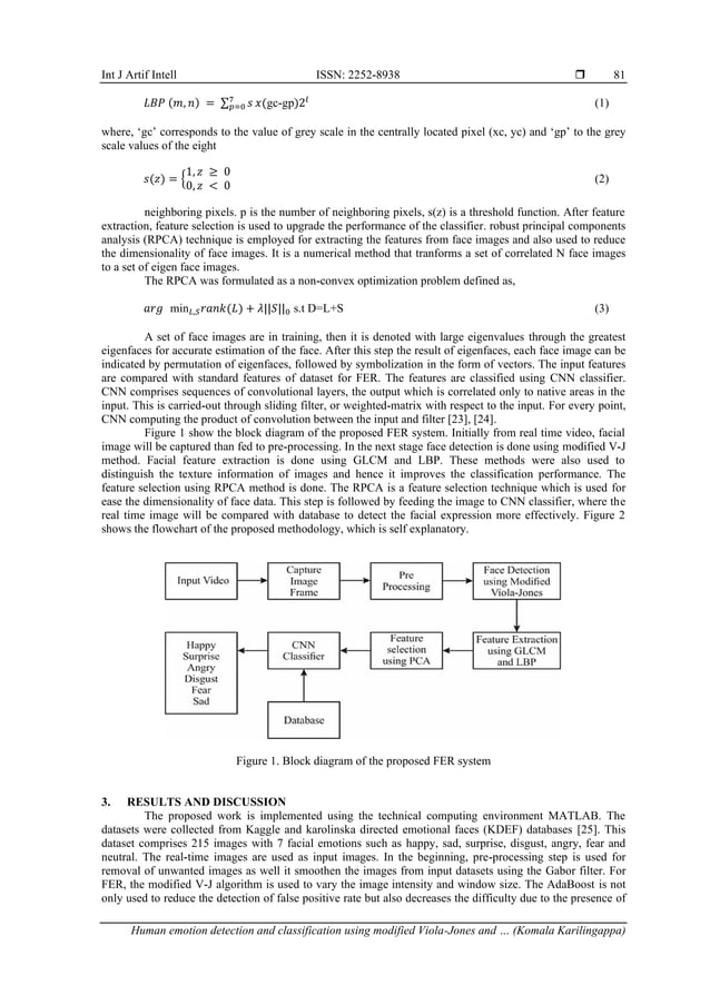 Human Emotion Detection And Classification Using Modified Viola Jones And Convolution Neural
