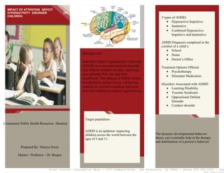 Attention Deficit Hyperactivity Disorder - Brochure - Tatanya Swan | DOC
