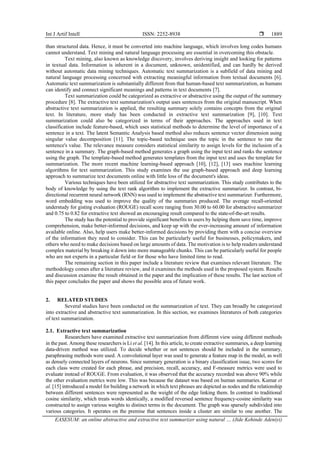 EASESUM: an online abstractive and extractive text summarizer using deep learning technique | PDF