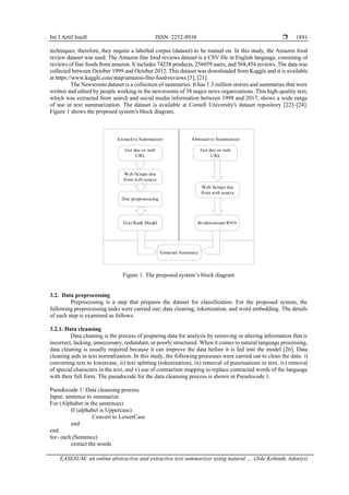 EASESUM: an online abstractive and extractive text summarizer using ...