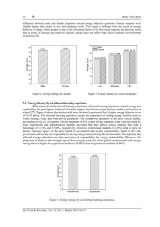 Behavior toward energy: An exploration of high school students ...