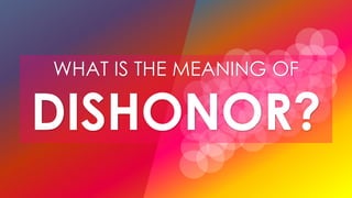 092417 Culture Of Honor | PDF