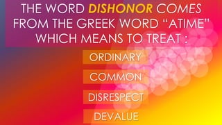 092417 Culture Of Honor | PDF
