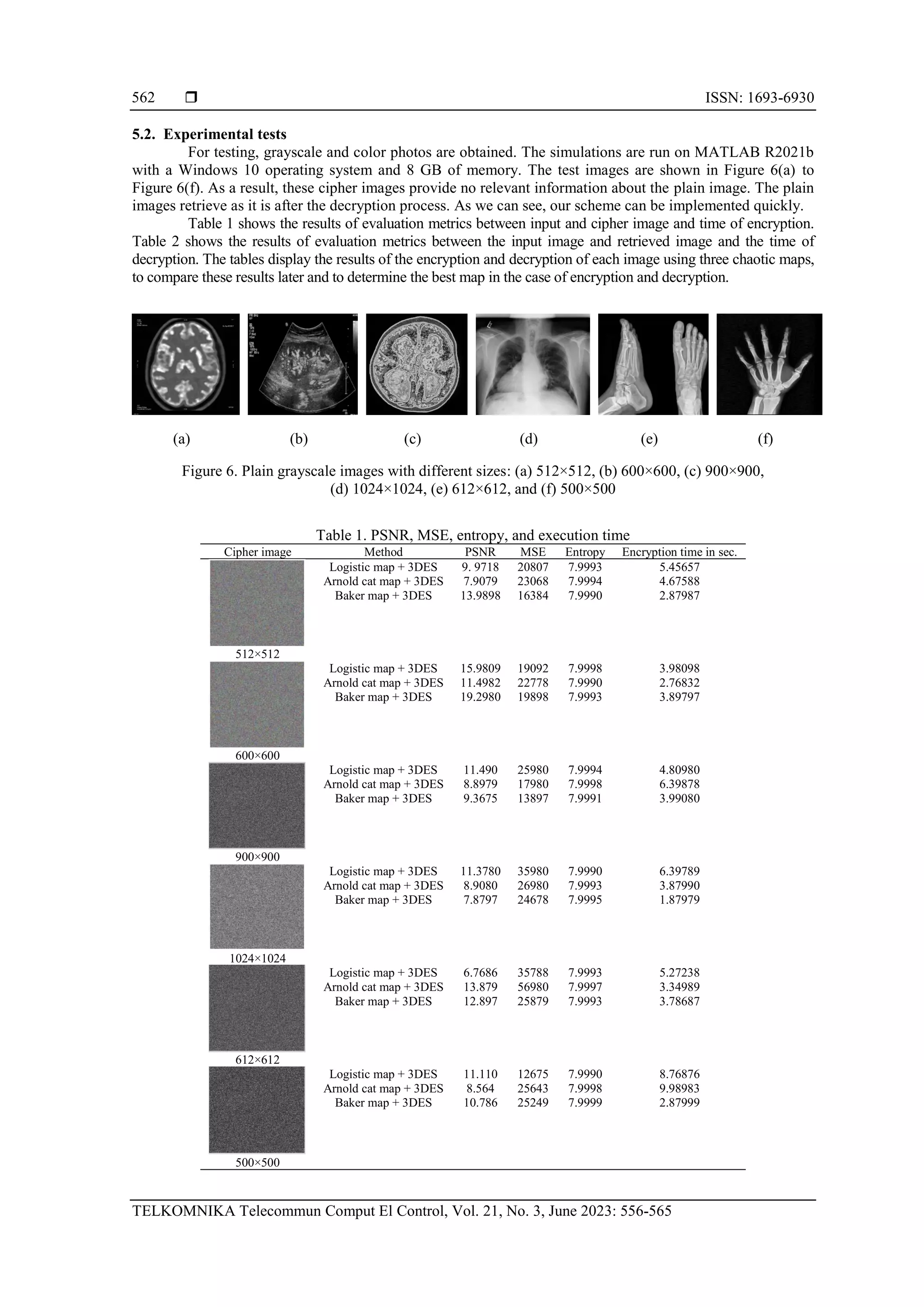 Medical image encryption using multi chaotic maps | PDF