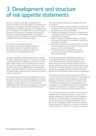 Risk Appetite Statements - IRM India Affiliate | PDF