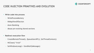 BlueHat v18 || Memory resident implants - code injection is alive and ...
