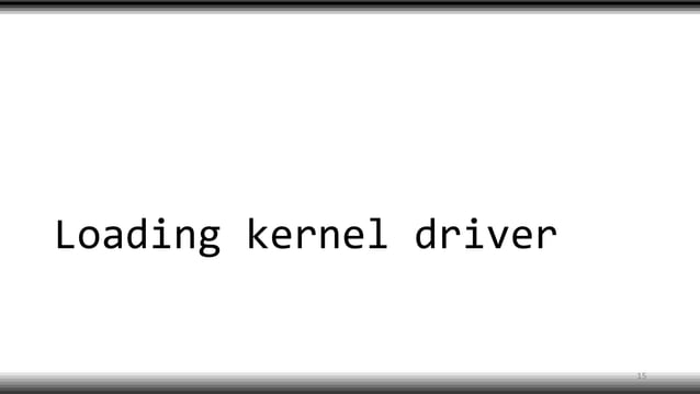 BlueHat v18 || Return of the kernel rootkit malware (on windows 10) | PPT