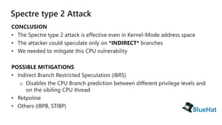 BlueHat v18 || Retpoline - the anti-spectre (type 2) mitigation in ...
