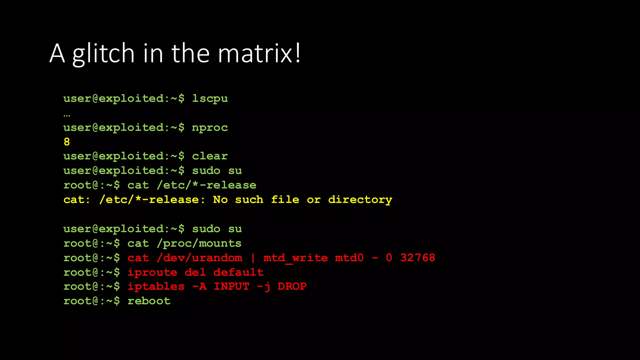 BlueHat v18 || The matrix has you - protecting linux using deception | PDF