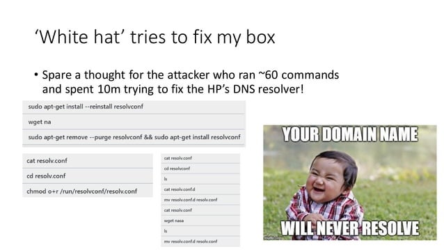 BlueHat v18 || The matrix has you - protecting linux using deception | PPT