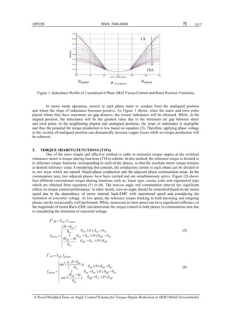A Novel Modified Turn-on Angle Control Scheme for Torque- Ripple ...