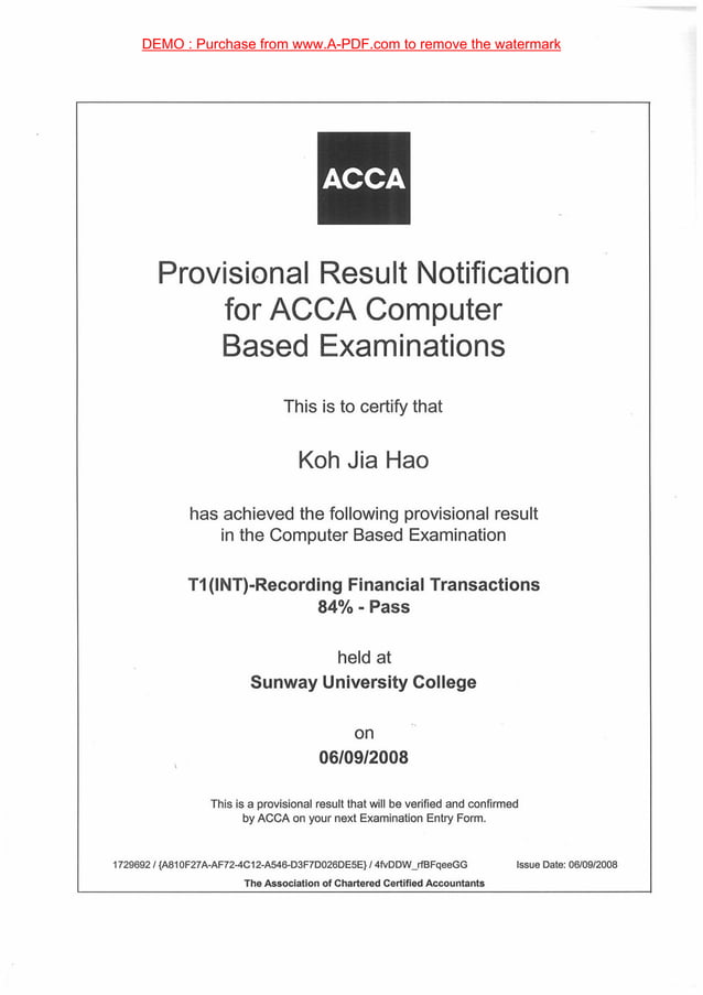 ACCA | PDF