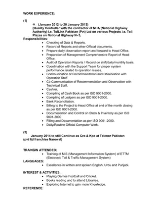 Tayyab cv | DOC