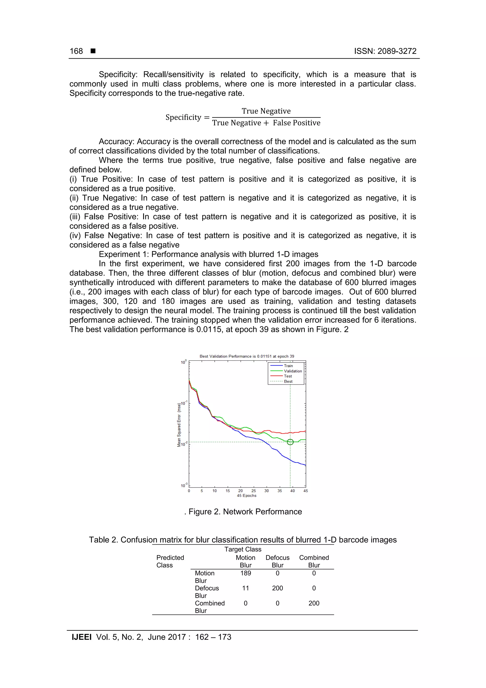 A Pattern Classification Based approach for Blur Classification | PDF
