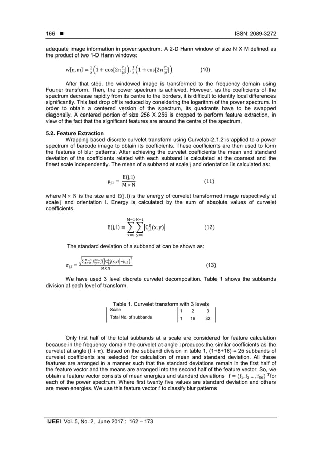 A Pattern Classification Based approach for Blur Classification | PDF