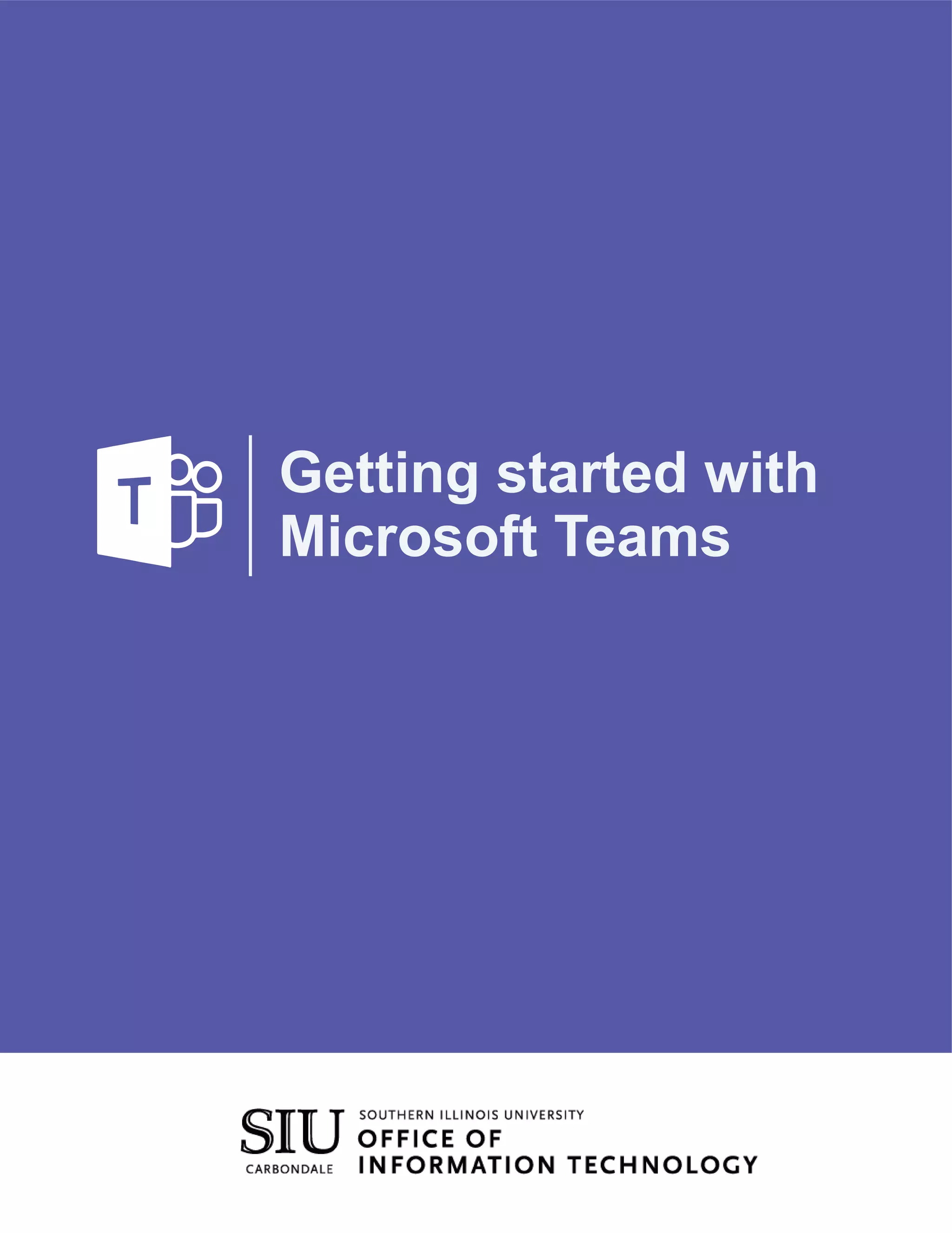 Getting started with microsoft teams | PDF