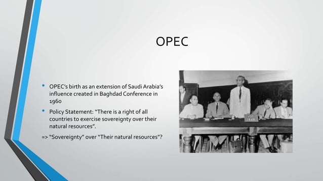 Saudi Arabia’s oil strategy and OPEC | PPTX