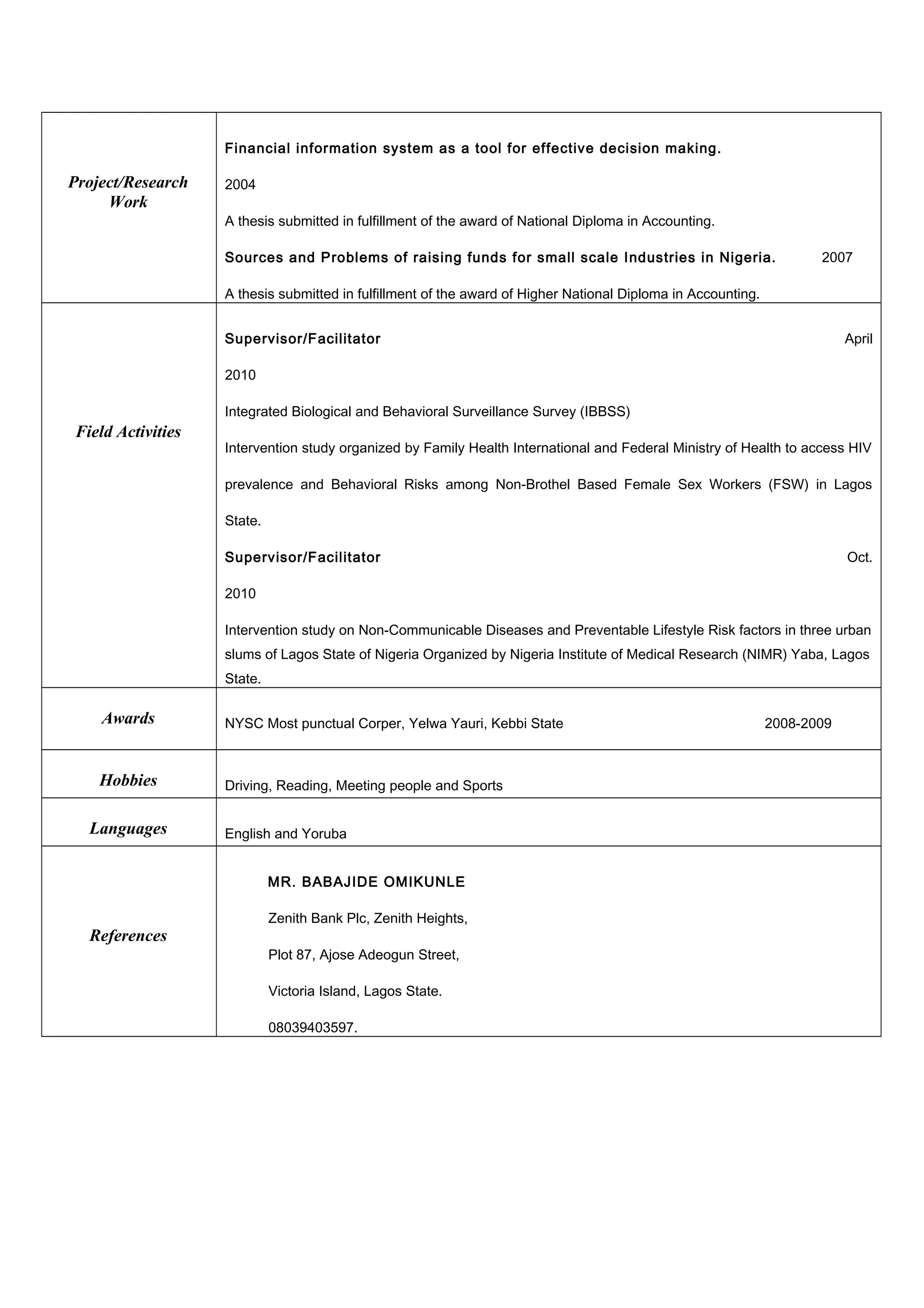 My Resume Store | DOC