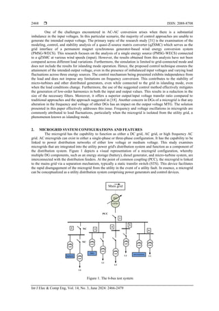 Voltage and frequency control of microgrid in presence of micro-turbine interfaced to matrix ...