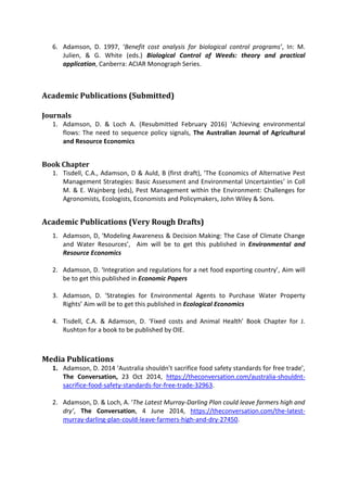 Adamson CV 2016 | PDF