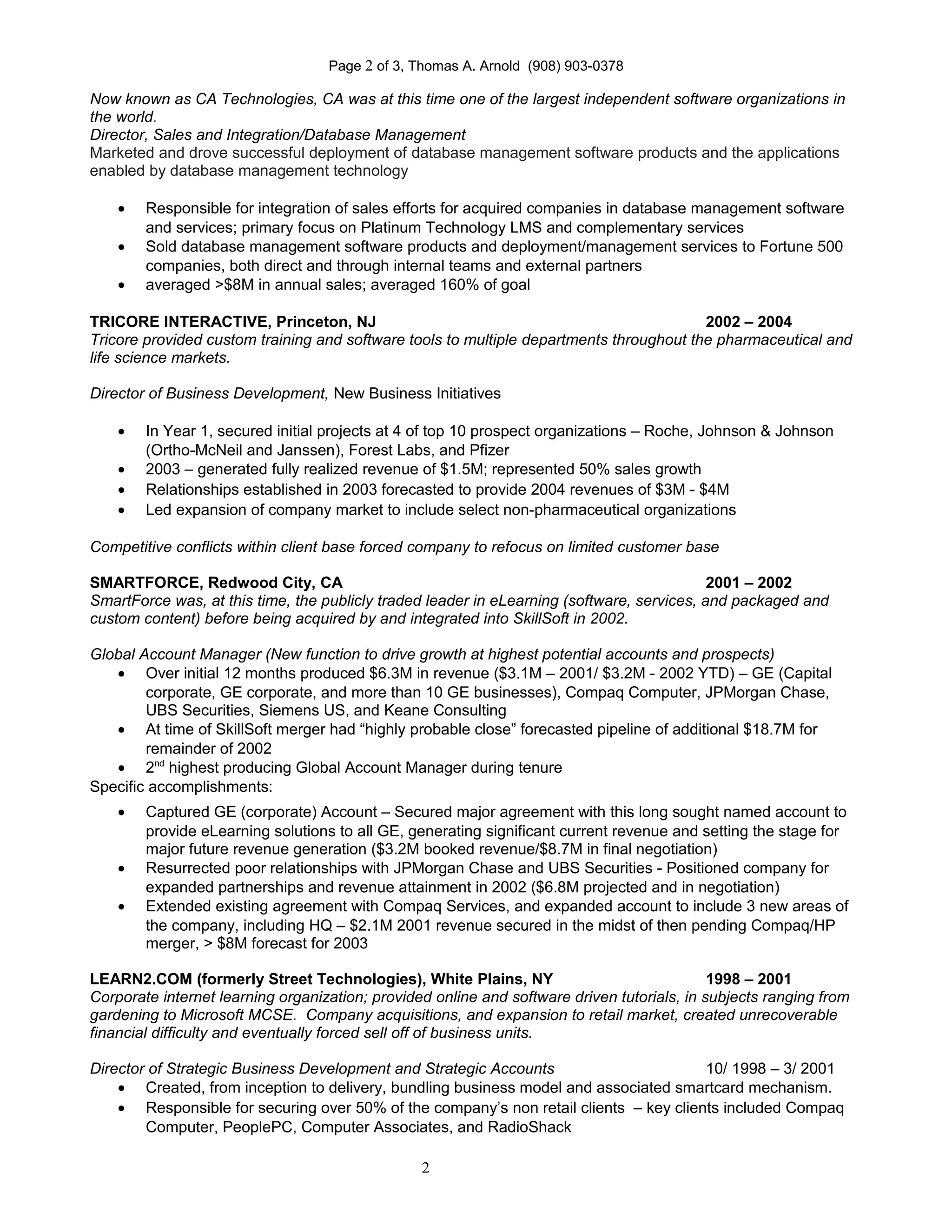 Tom_Arnold_Resume_ 2014 | DOC